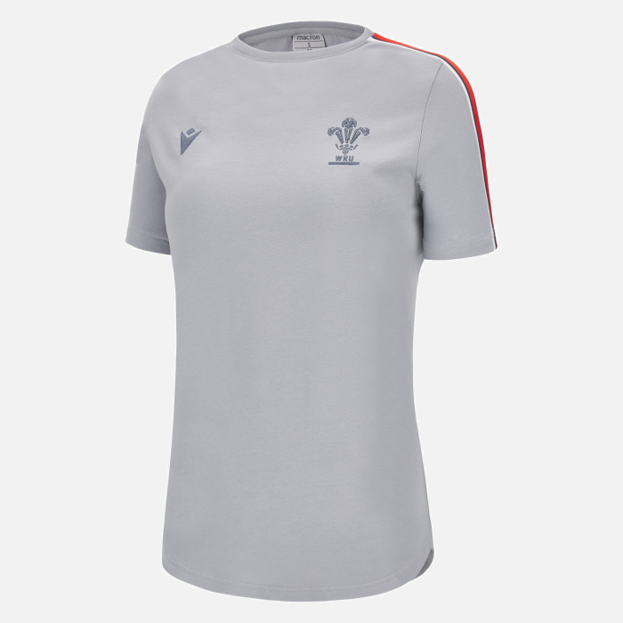 Welsh Rugby 2022/23 womens grey leisure tee | WRU Store